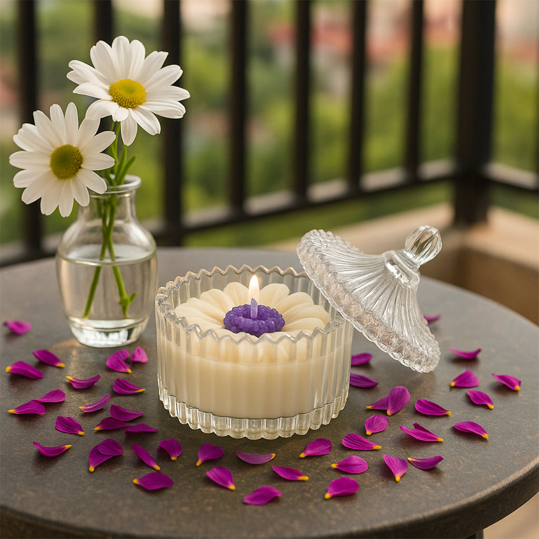 Royal Daisy Scented Candle – ArtKart Store